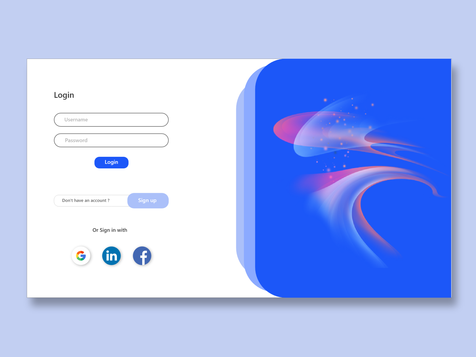 Login page concept by Abdul Tanzeel on Dribbble