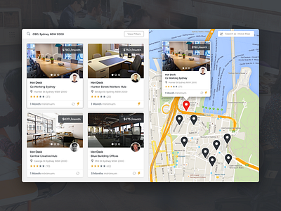 Map Search by James Roope on Dribbble