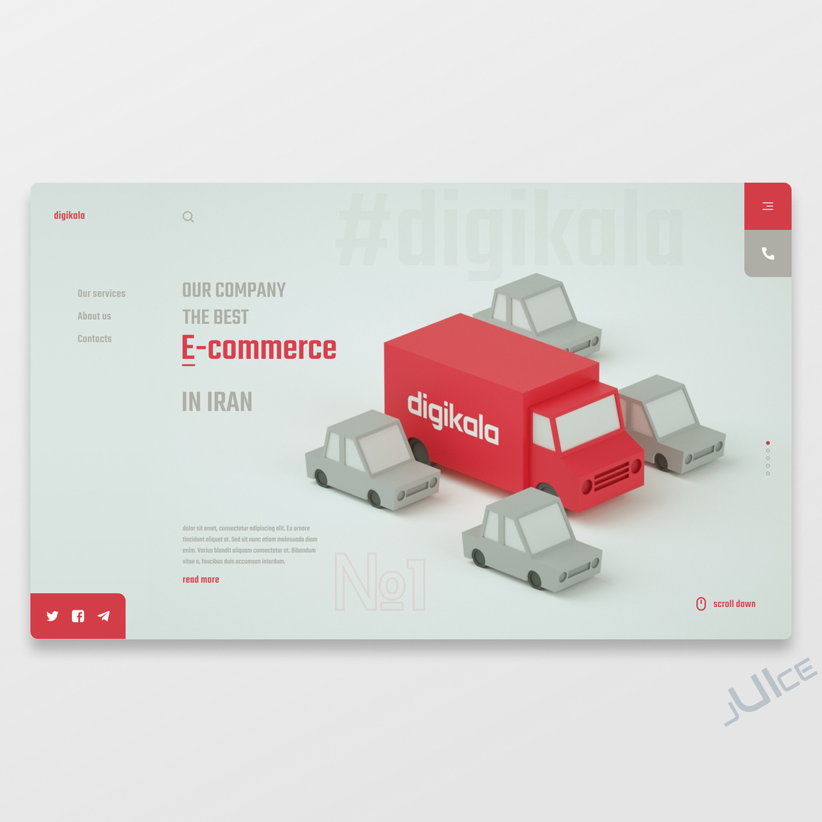 Web concept digikala company. by Juice Insp on Dribbble