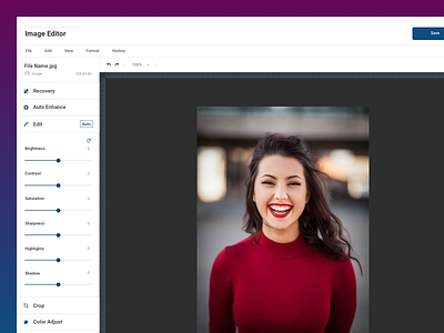 Image Editor by Jong on Dribbble