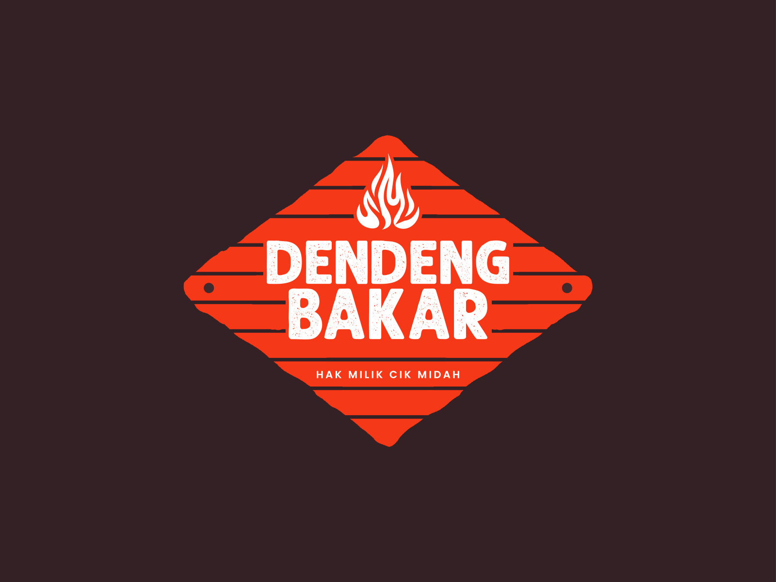 LogoDesign - Dendeng Bakar Cik Midah by Inche Faris on Dribbble