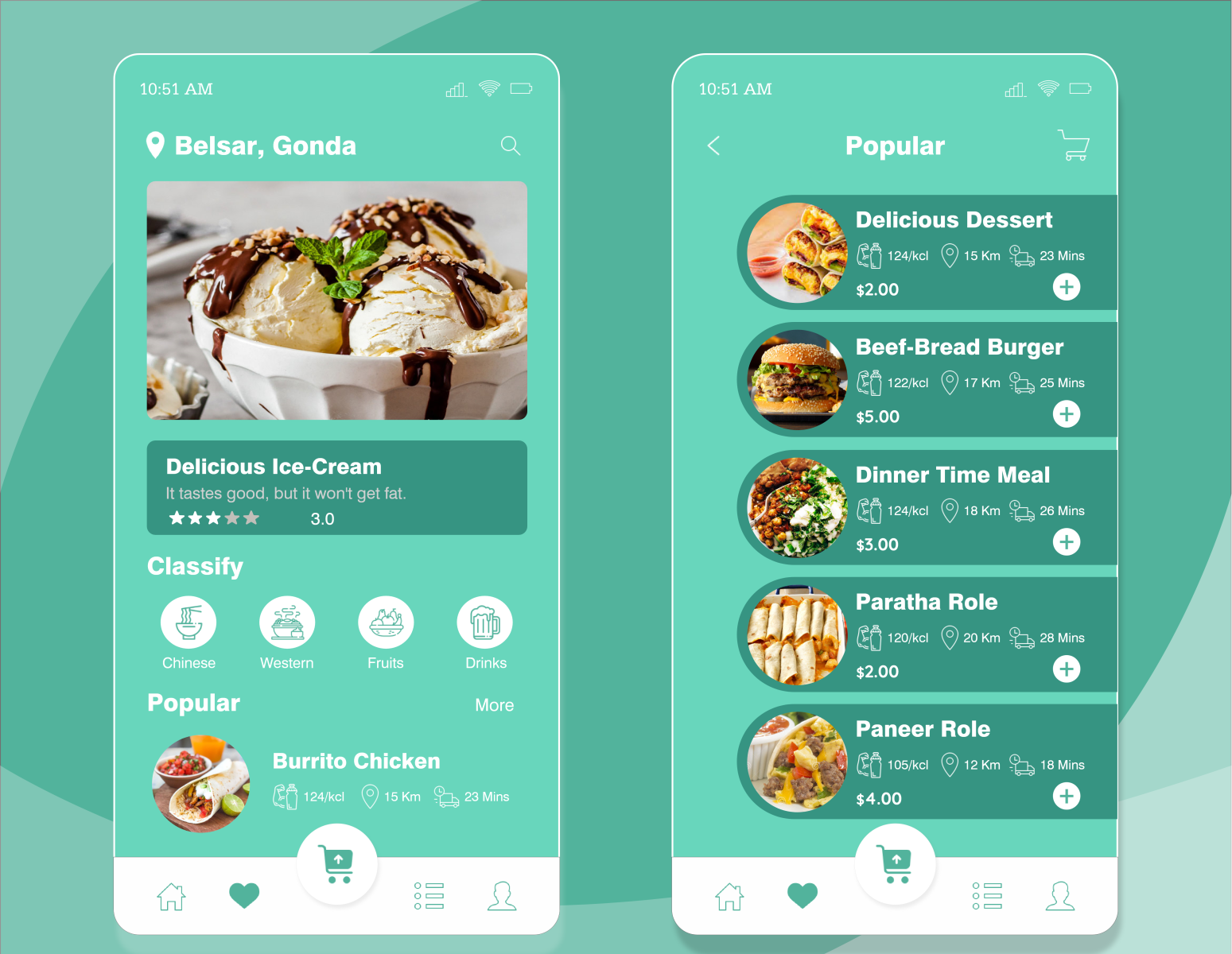 Online Food Ordring App UI by Ravi Kumar Dubey on Dribbble
