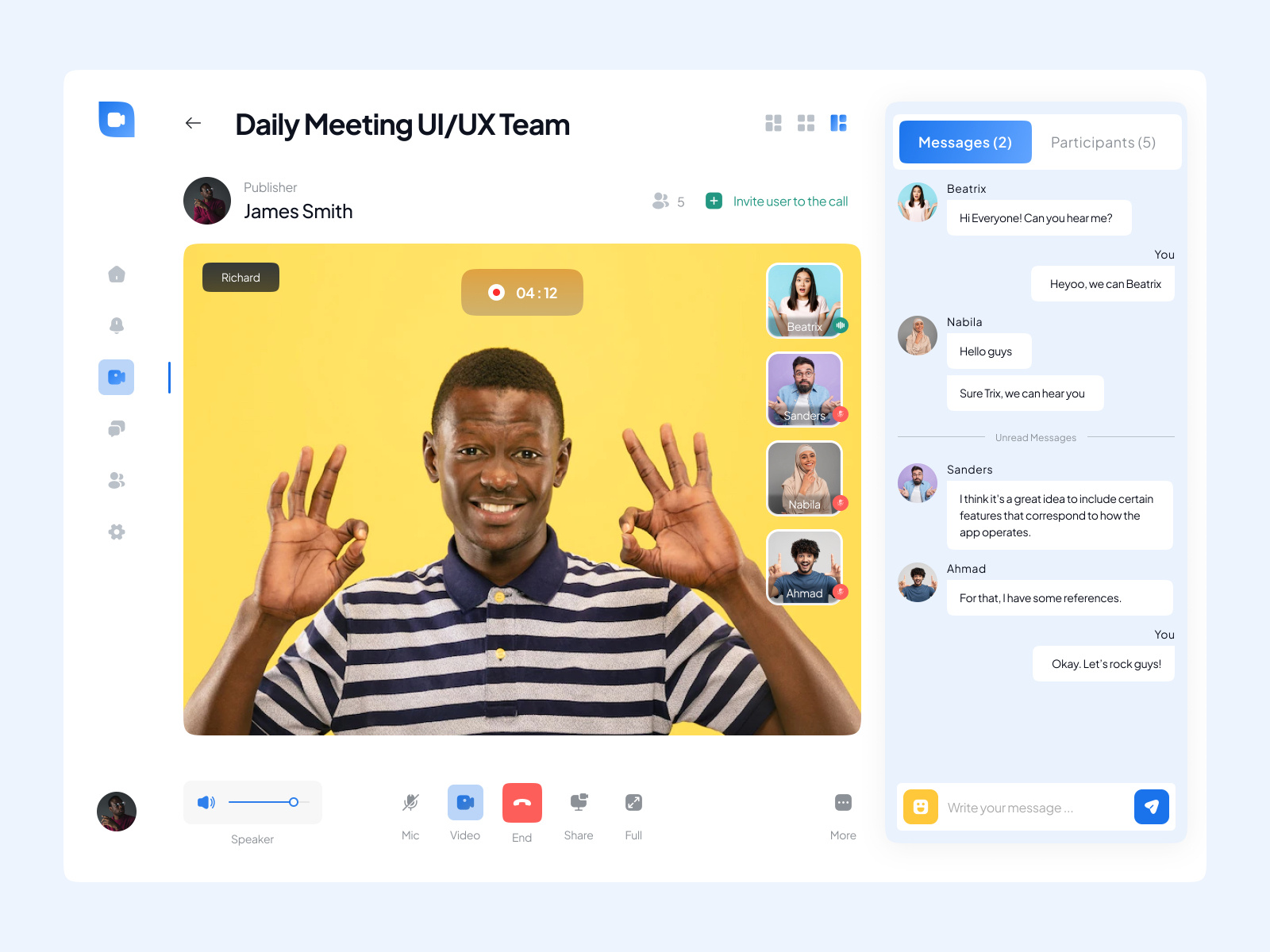 Exploration - Video Conference by Fernando Vincent on Dribbble