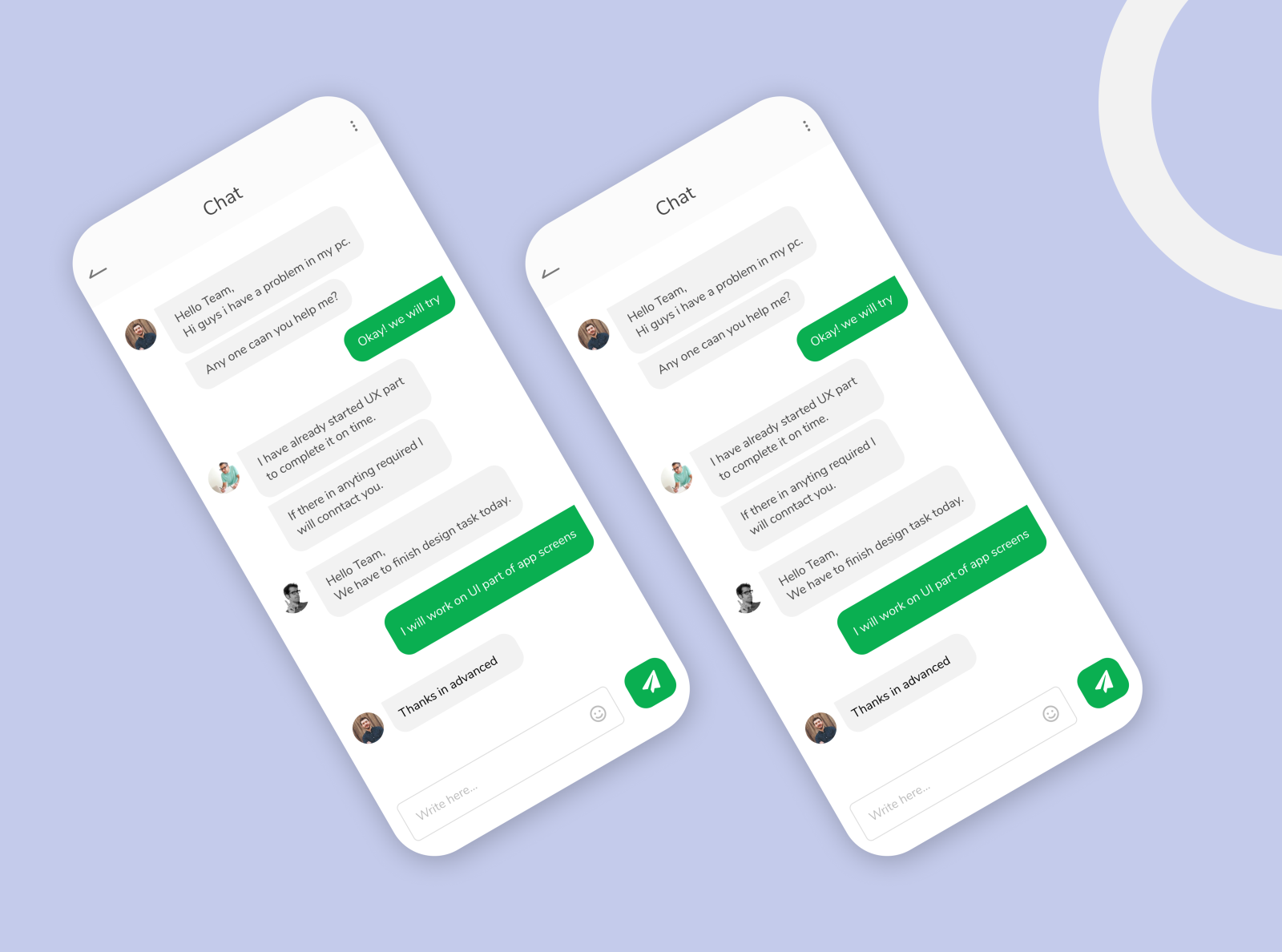 Chat app redesign from dribbble by umar on Dribbble