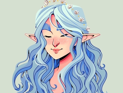 spring fairy by Karo Becker on Dribbble