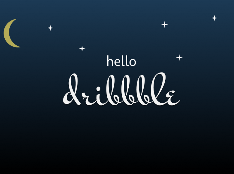 hello dribbble by Rona Zepri on Dribbble