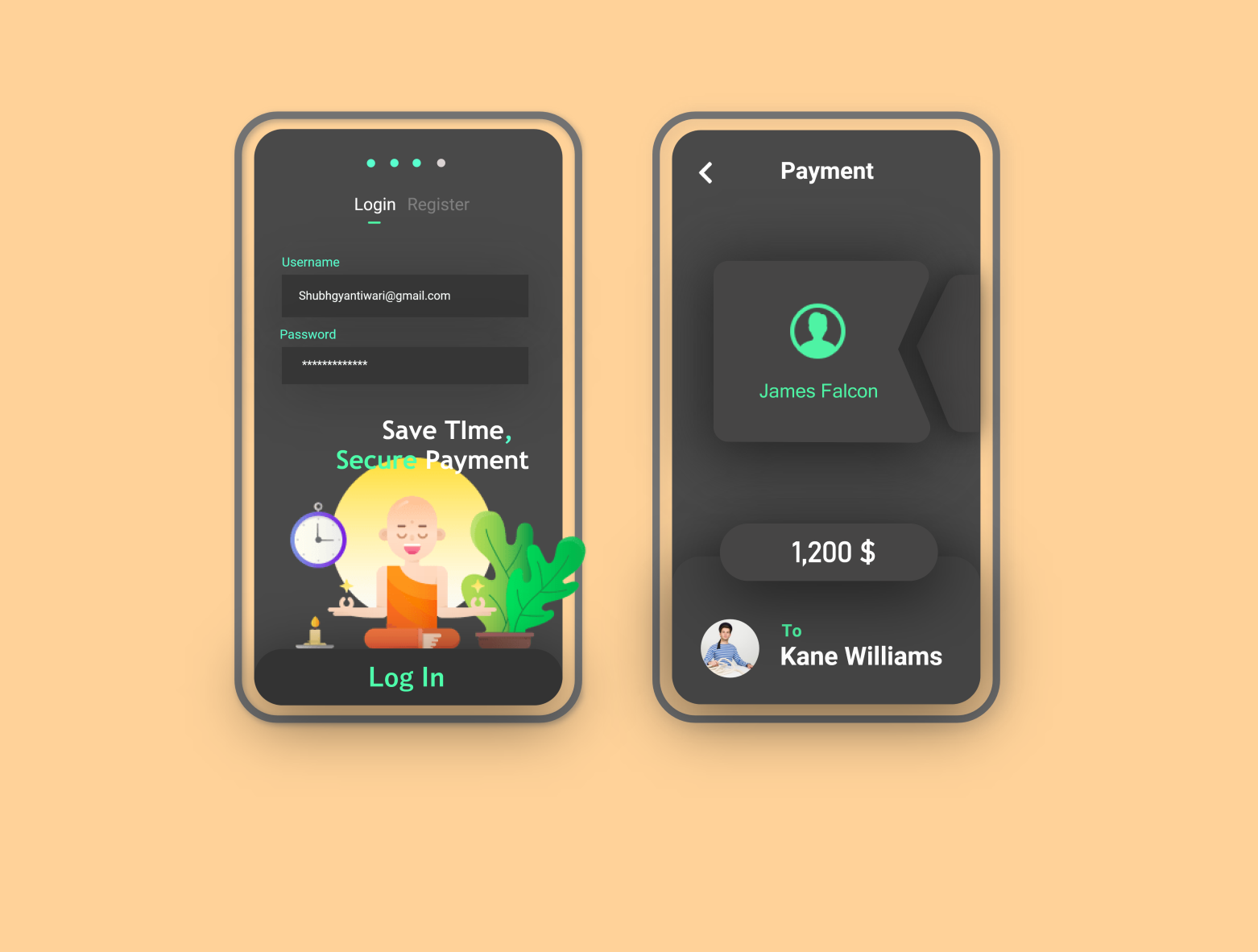Payme app by Shubhgyan Tiwari on Dribbble