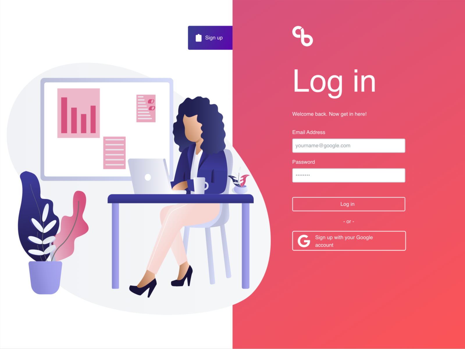 ui-ux-login-page-jeltahan by Joy E. on Dribbble
