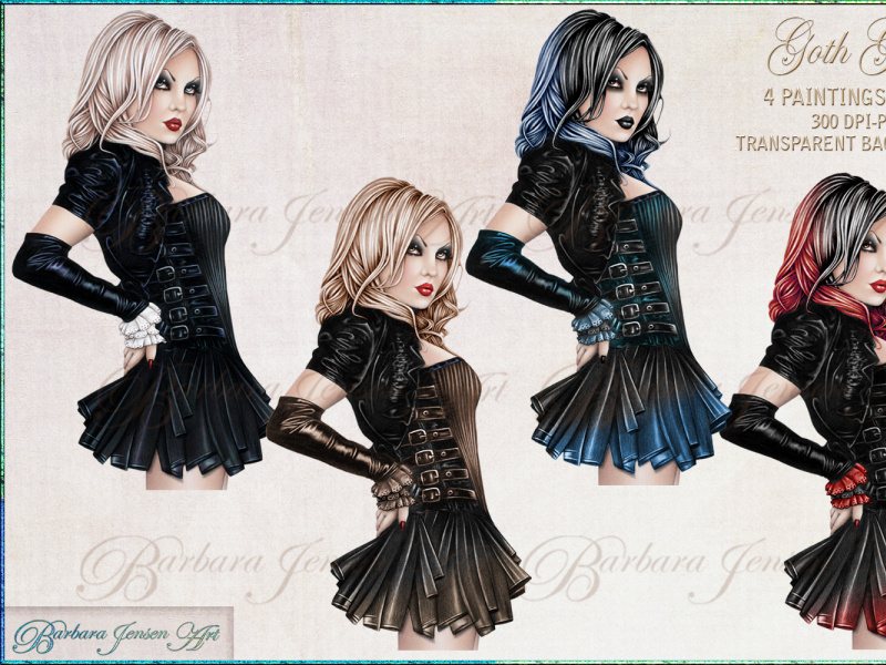 Goth Glam by Barbara Jensen by Barbara on Dribbble