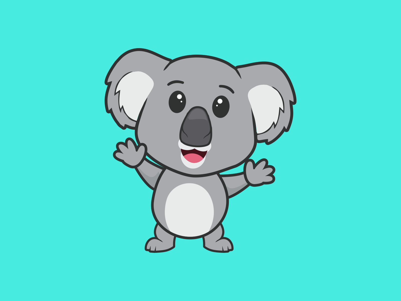 Hello Koala by Fachrul_Blues on Dribbble