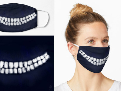 Pandemic (Covid-19) Cheshire Grin Mask by Roxane Lapa on Dribbble