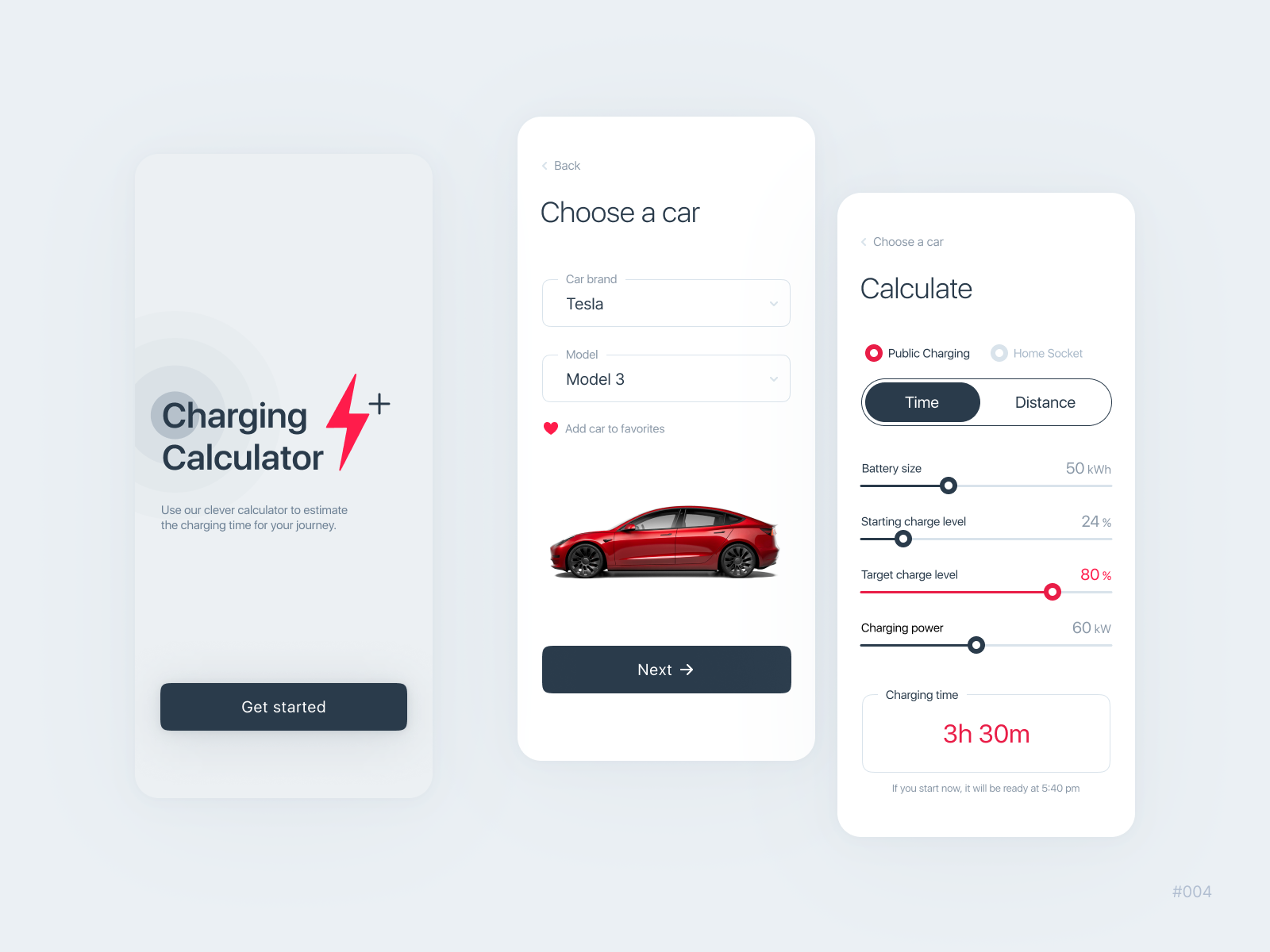 Charging Calculator by Marina on Dribbble
