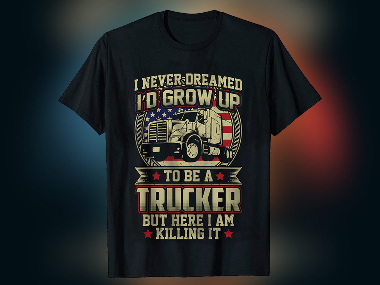 Truck Driver T-Shirt Design by Md Sabbir Hossain on Dribbble