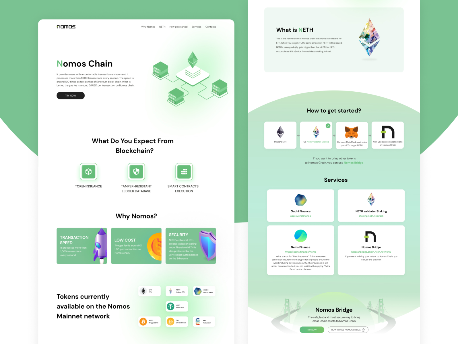 Landing page design for crypto token by Vladimir Grishchenkov on Dribbble
