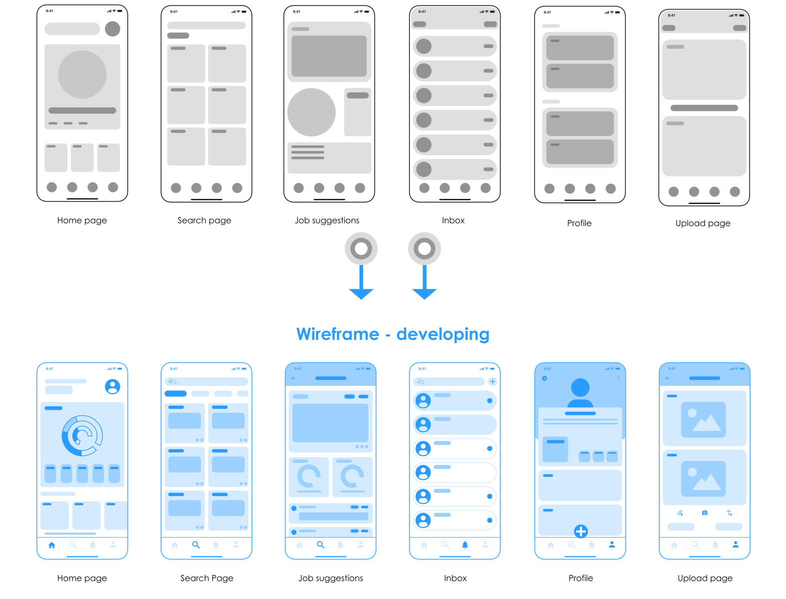 Bluewings by Anqi Li on Dribbble