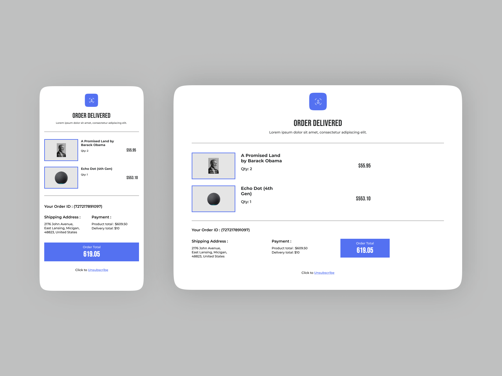 Email Receipt by Charan on Dribbble