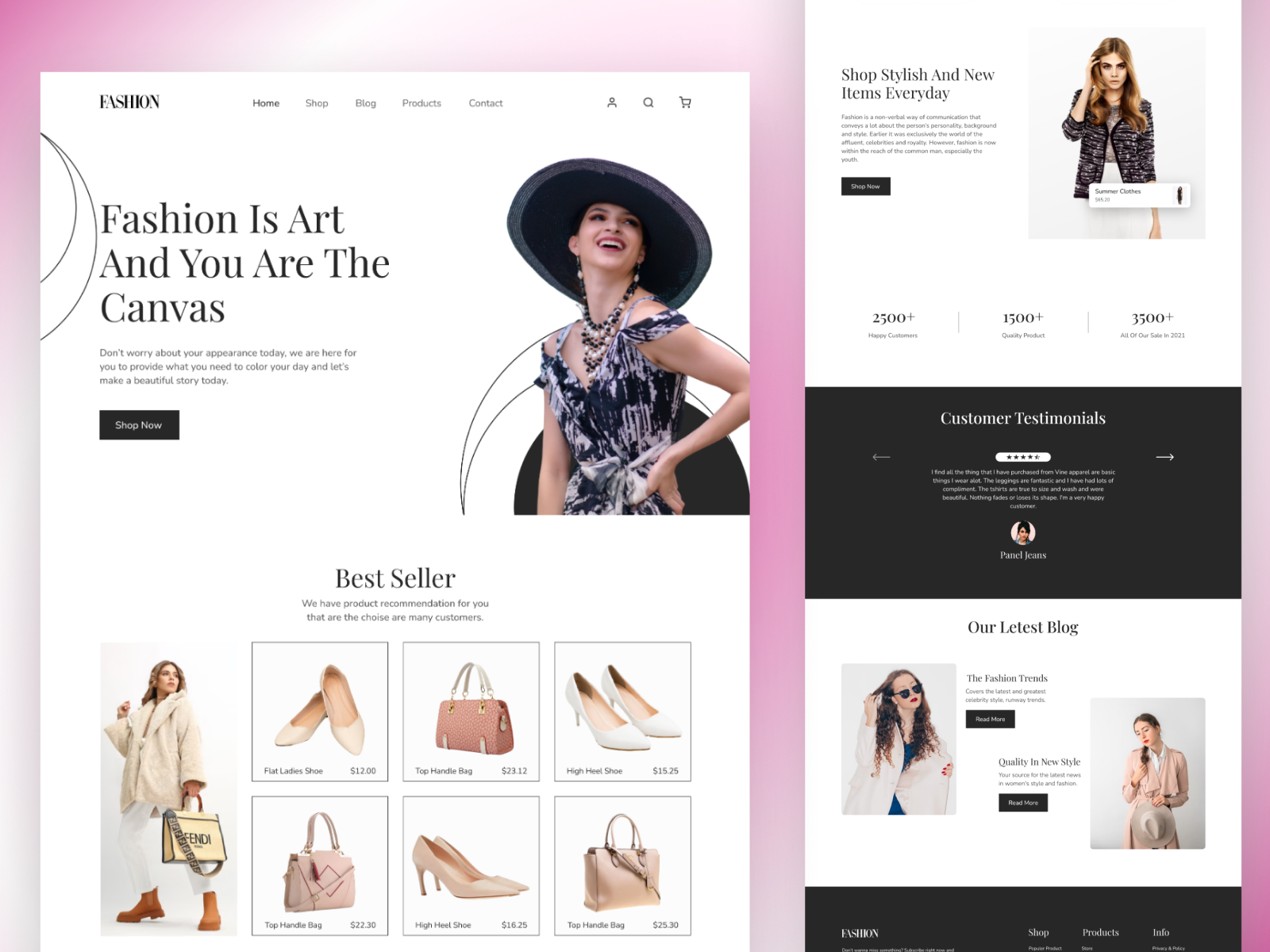 Fashion House Landing Page by Md. Sayeed Ullah on Dribbble