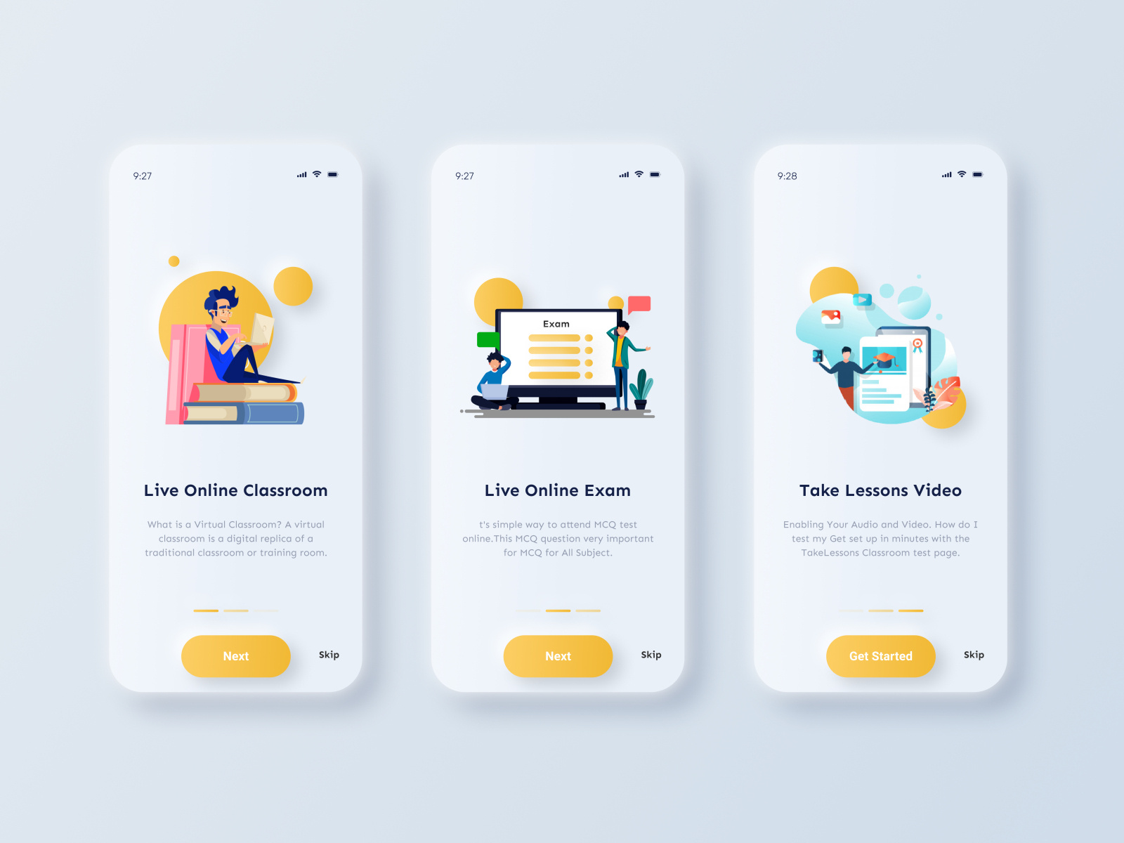 Educational Online Class Mobile App by Kazi Mahbub on Dribbble