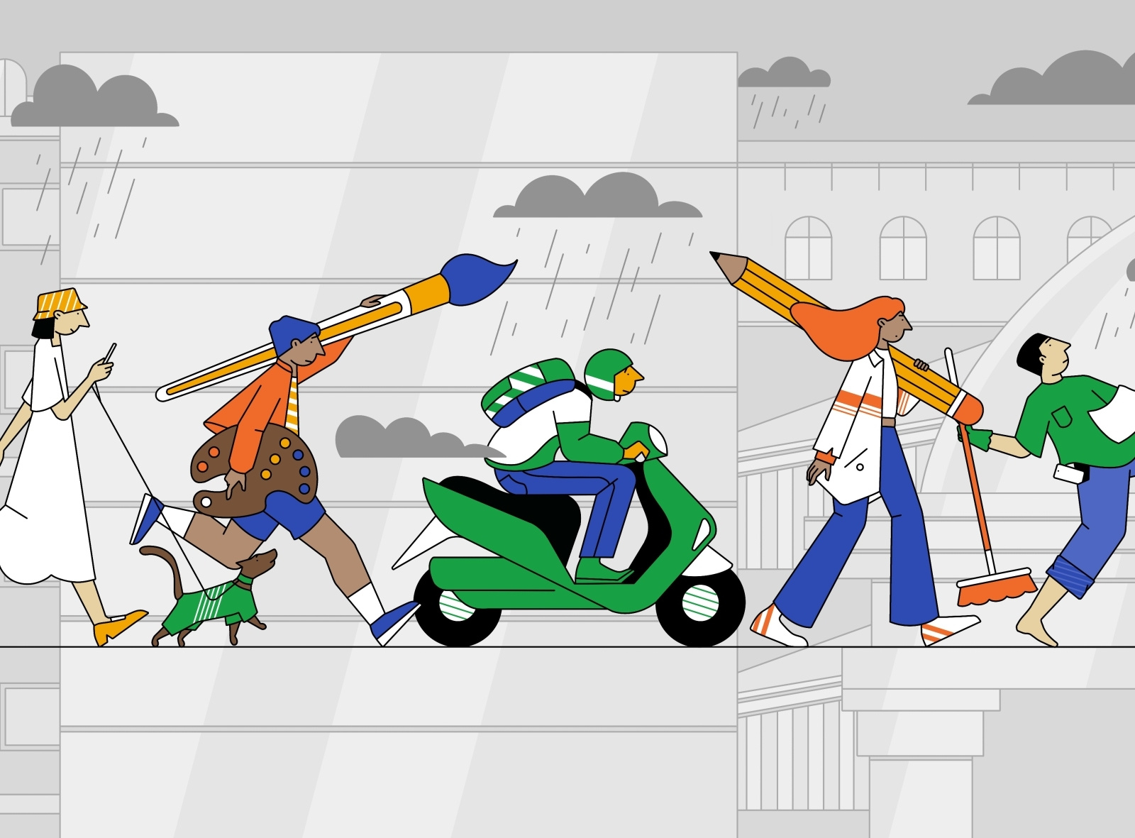 The Gig Economy by Nhi Thanh on Dribbble