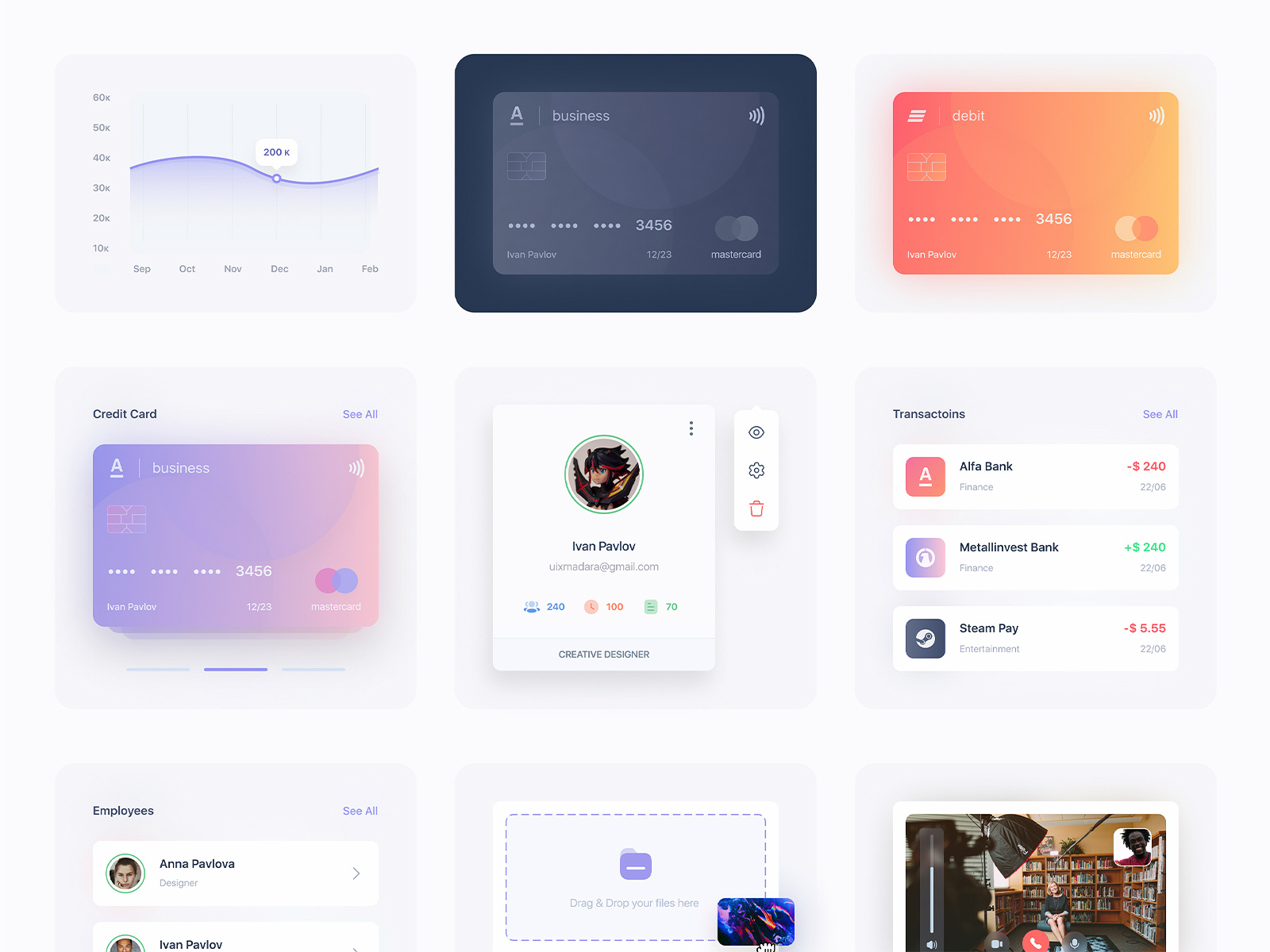 UI Elements Design by uixZubov. on Dribbble