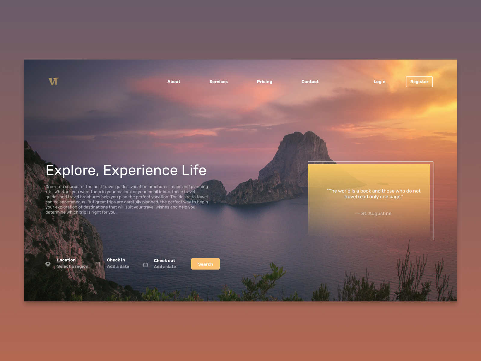 Travel Website by Folashade Fajuyigbe on Dribbble