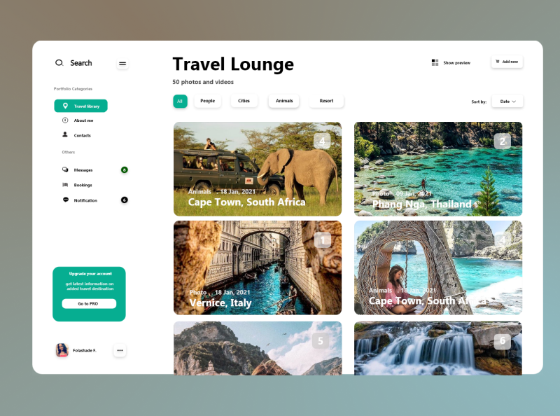 Travel Lounge by Folashade Fajuyigbe on Dribbble