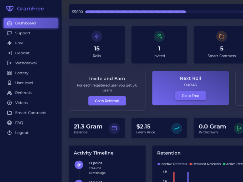 gramfree by Knowledge on Dribbble