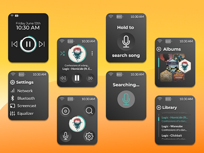 Smartwatch UI by Kenny Makina on Dribbble