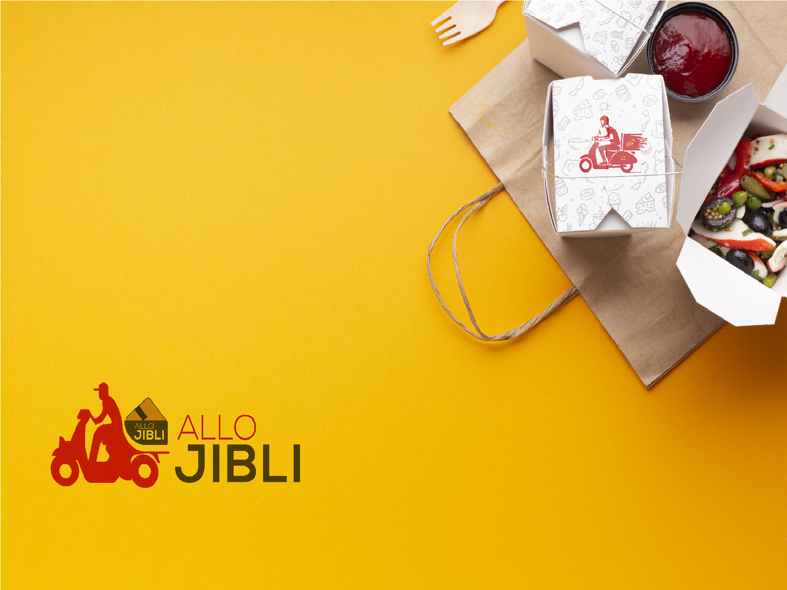 Delivery Service Branding - Allo Jibli by Omar MOKHFI | Dribbble