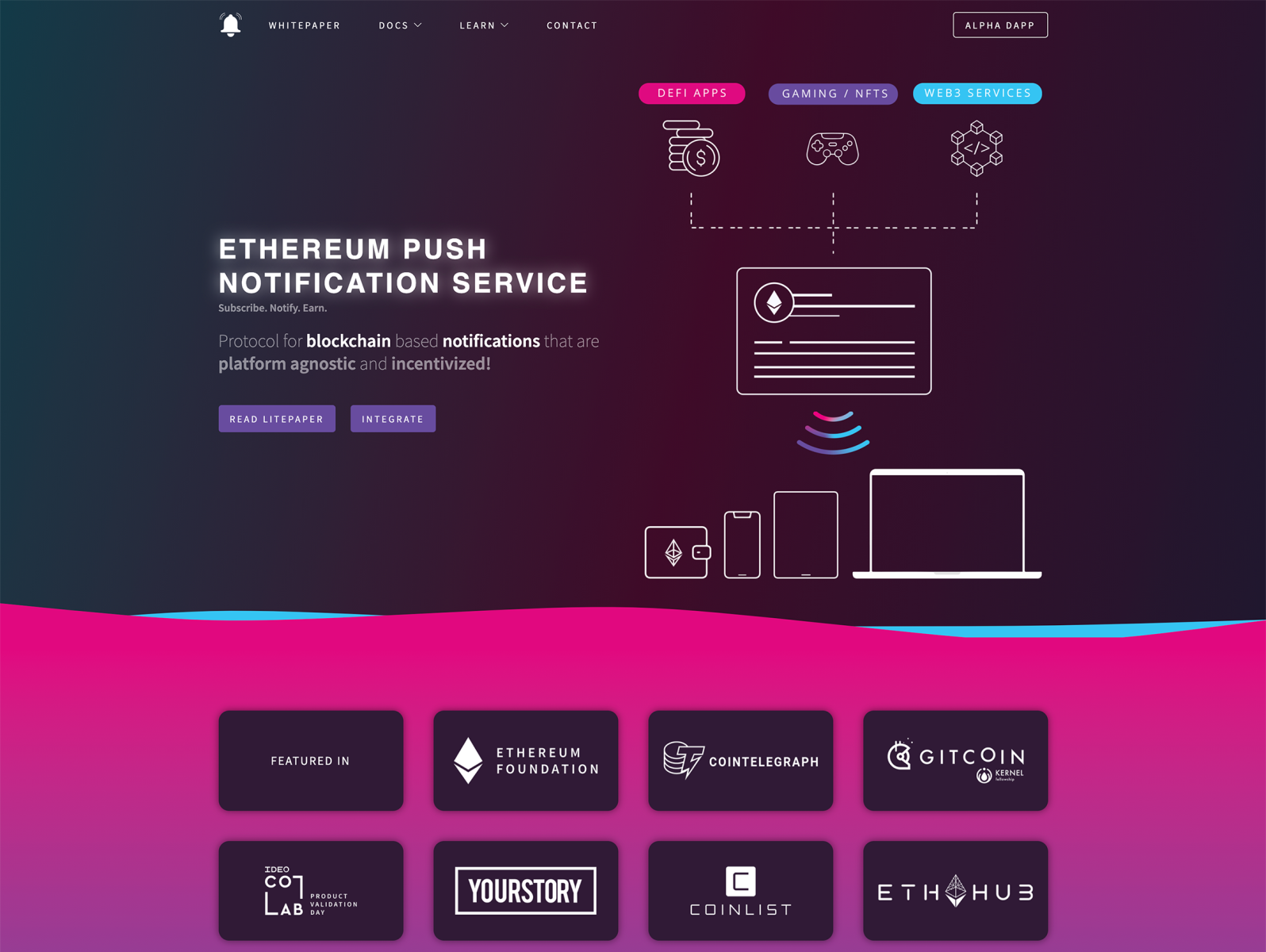 Ethereum Push Notification Service Website by Harsh Rajat on Dribbble Ethereum Push Notification Service Website by Harsh Rajat on Dribbble