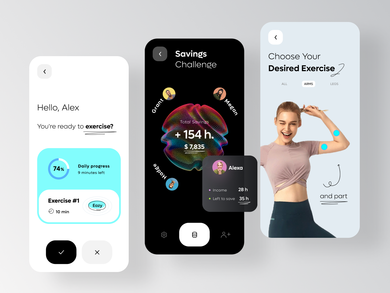 FIO | Fun Physiotherapy app concept by Ivan Latii on Dribbble