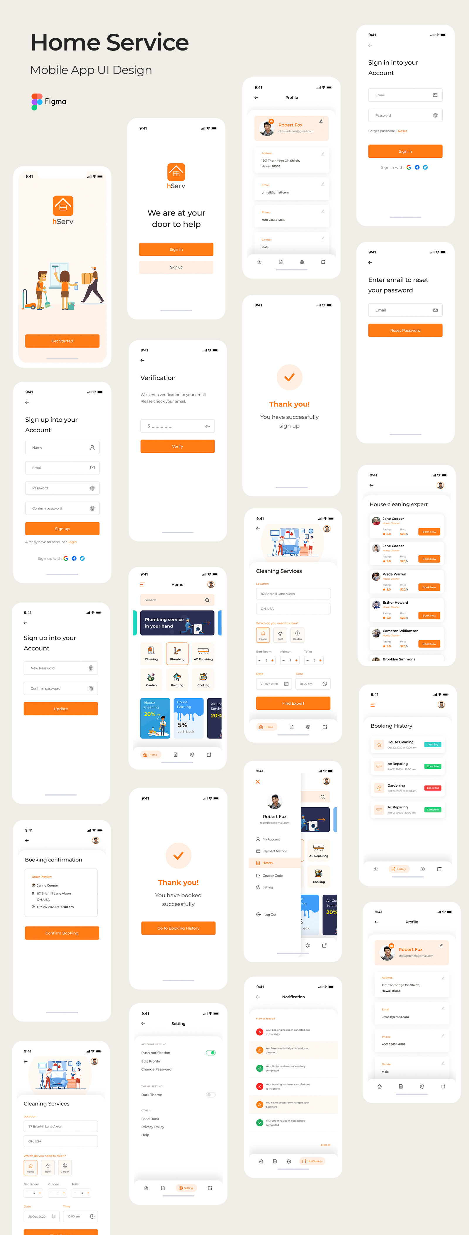 Home Service App Design by Md Shah Alam on Dribbble