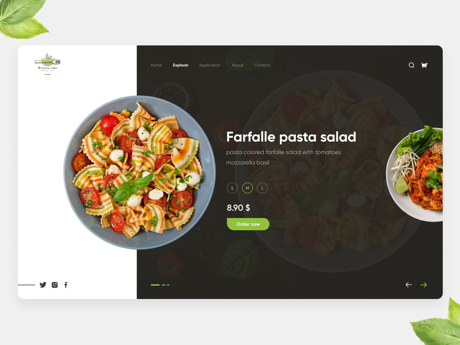 Food Ordering Web Ui Concept by Zahra Mohammadi on Dribbble