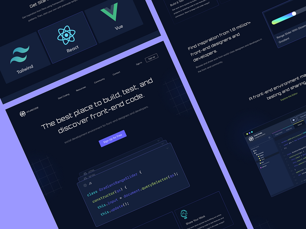 Developers Landing Page by Zahra Mohammadi for Pela Design on Dribbble