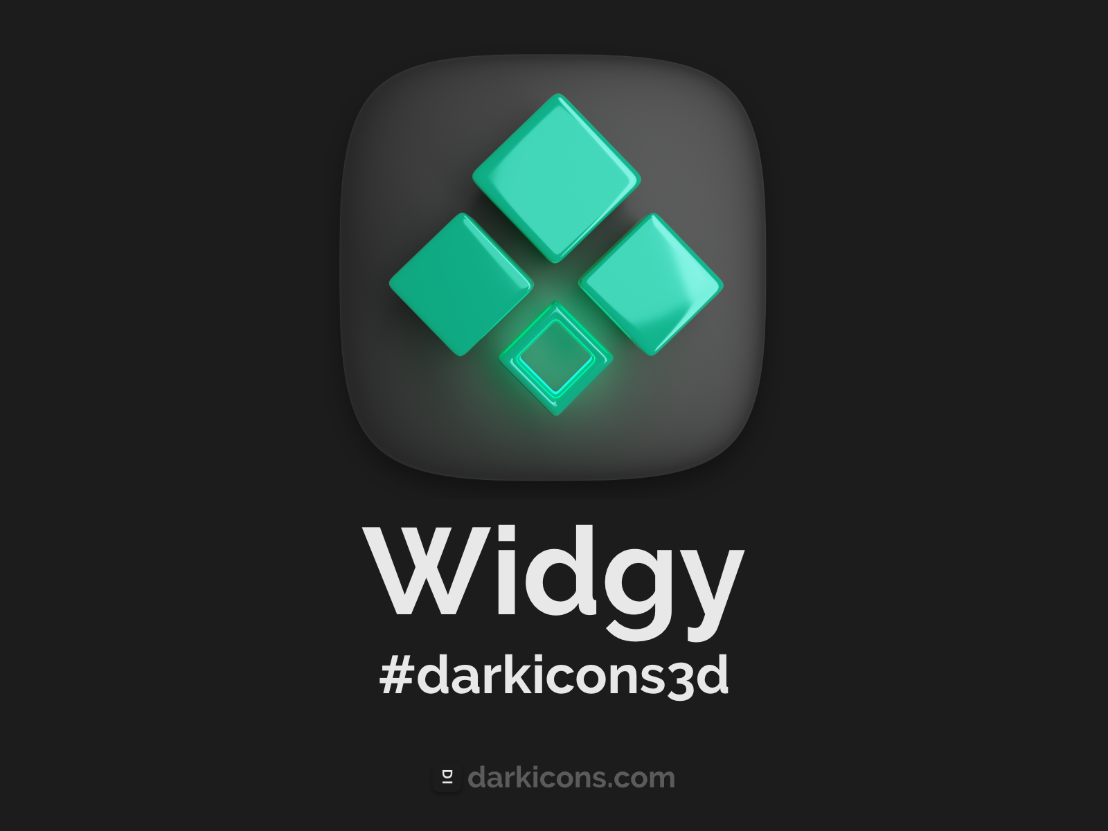 Widgy 3D Icon by Dark Icons on Dribbble