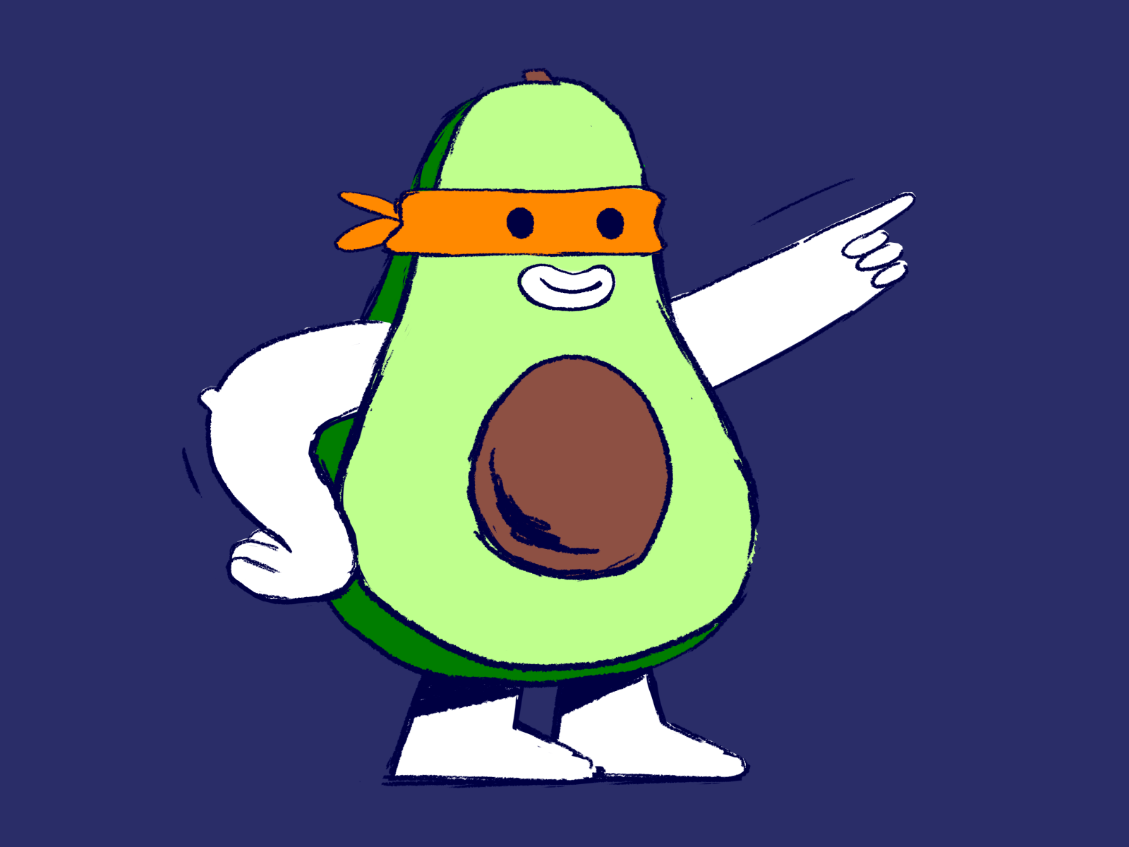 Palta Ninja // Ninja Avocado by Esteban Delgado on Dribbble