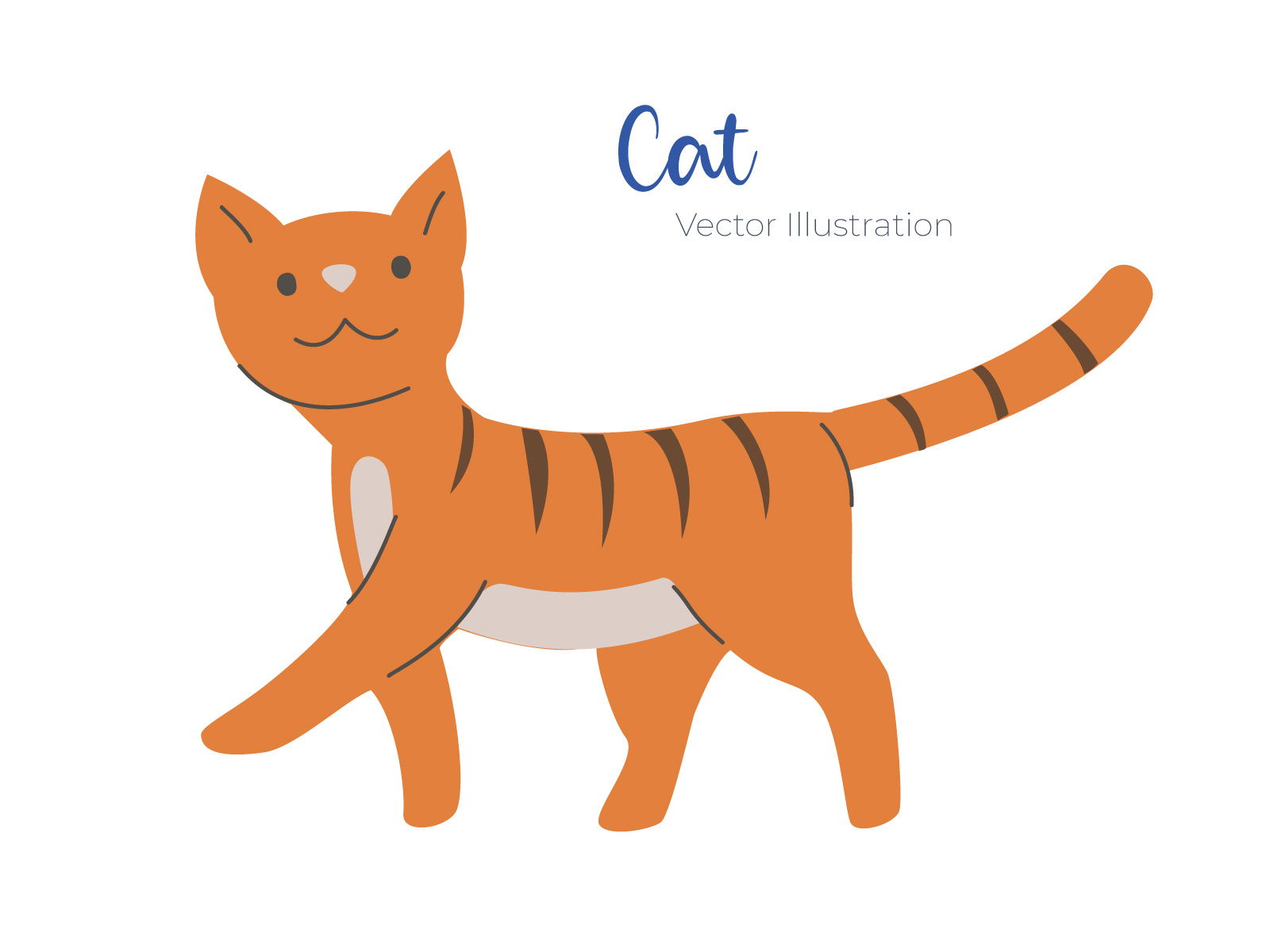 Cat - Vector Illustration by Stanislav Batalov on Dribbble