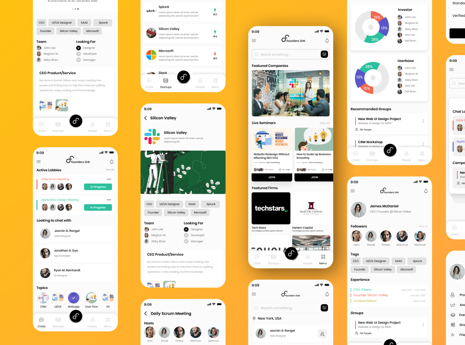 Founders Link by Hamael Rana on Dribbble