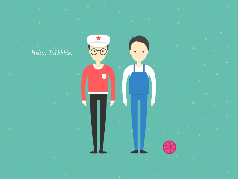 Hello, Dribbble. by COOLLEON on Dribbble