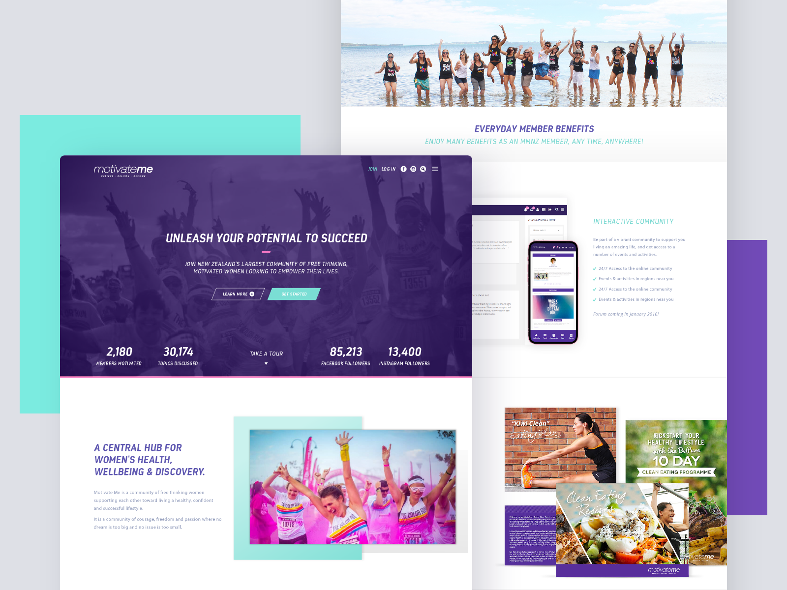 MotivateMe Website by RIVER | Your digital growth partner on Dribbble