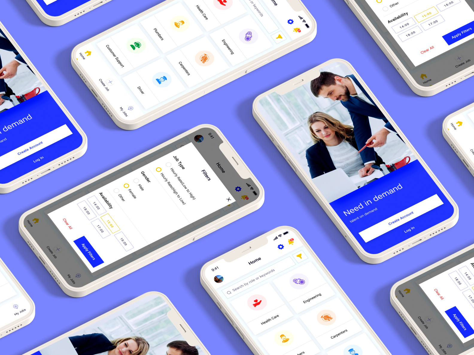 Find Online Work Mobile App by Kashish Malik on Dribbble