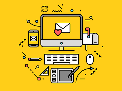 WIP-Illustration by Lu Yu on Dribbble