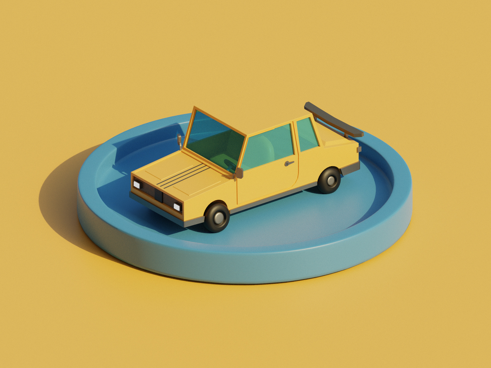 Low Poly Car by Hamim_Alam on Dribbble