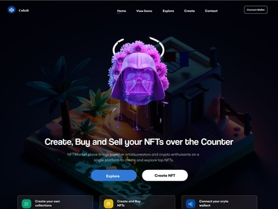 NFT Hero section by Chukwu Justice on Dribbble