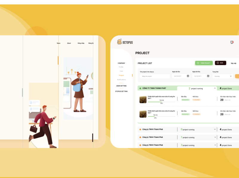 Octopus website CRM by Thuong Nguyen on Dribbble