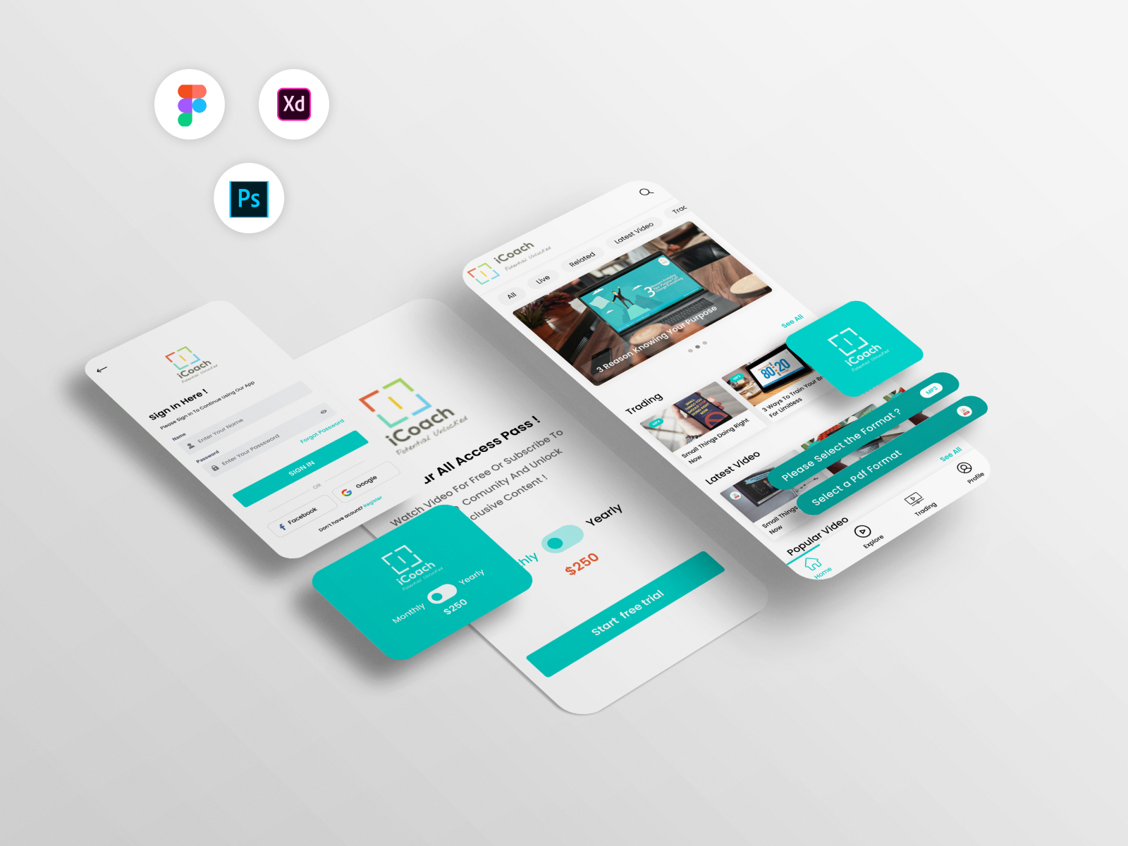 ICOACH by Kirtan Pandav on Dribbble
