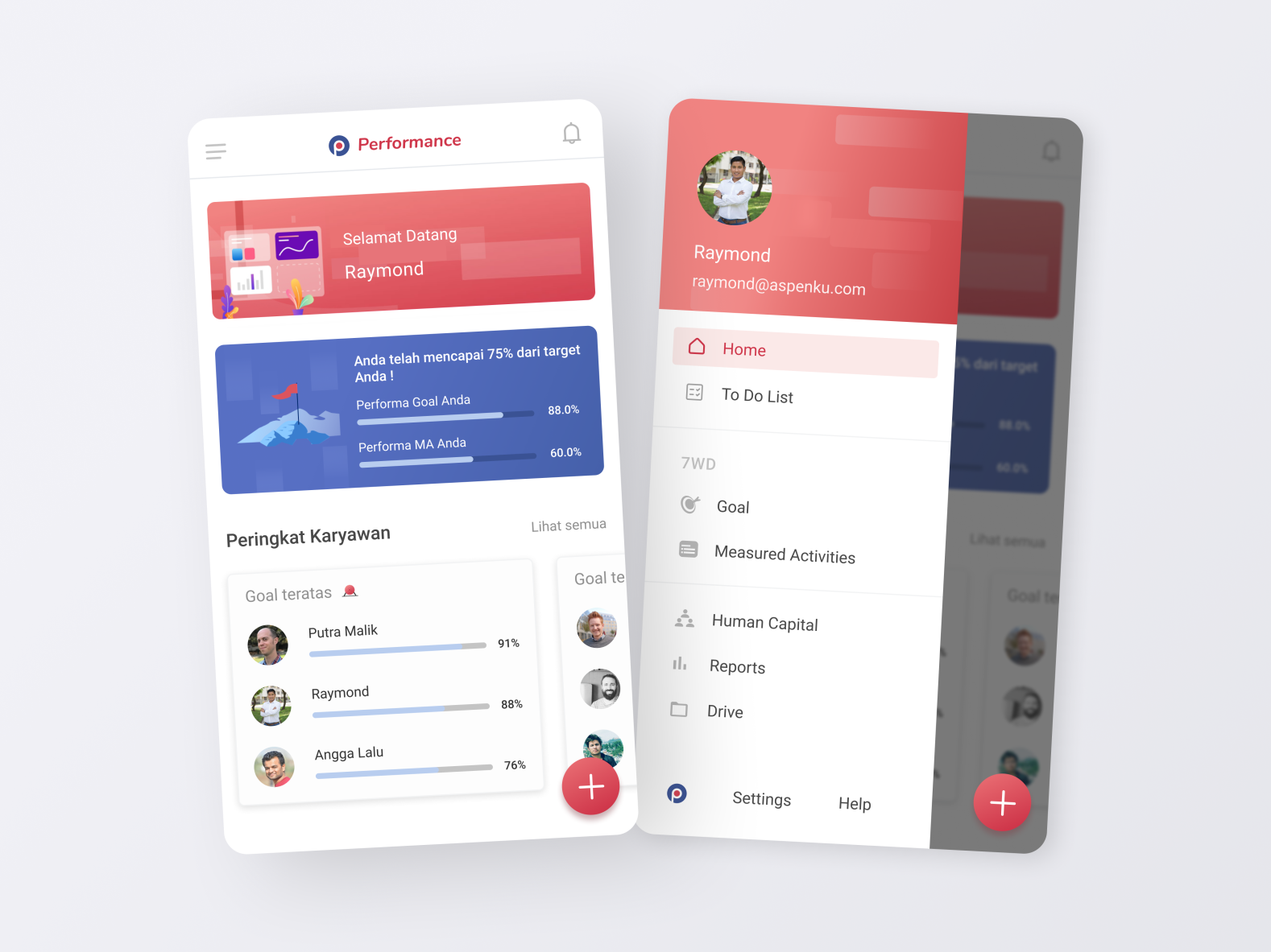 Side Navigation Drawer by Resi Muhammad ZP on Dribbble
