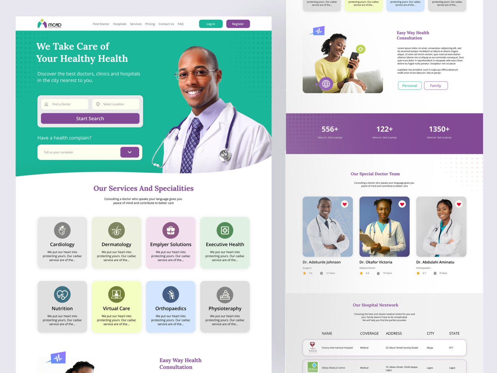 Doctor Appointment WebApp by Tiamiyu Wasiu Oladimeji on Dribbble