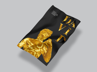 Poster / Golden David statue by Erik on Dribbble