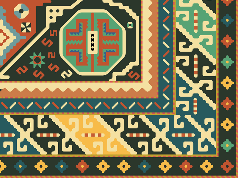 Persian Rug by Spencer Verdon on Dribbble